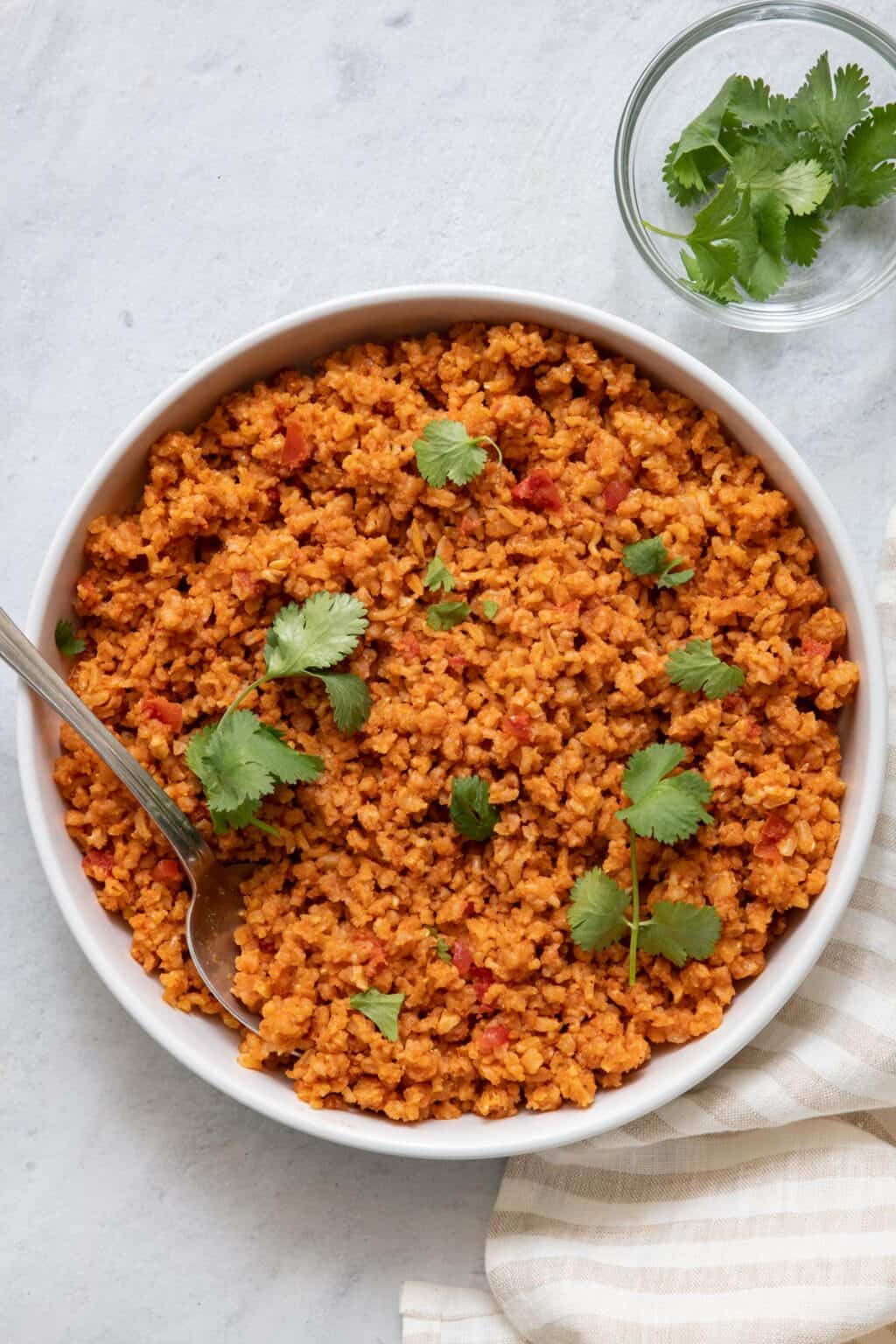 Tomato Rice Pilaf {Mediterranean Rice Recipe} - Feel Good Foodie