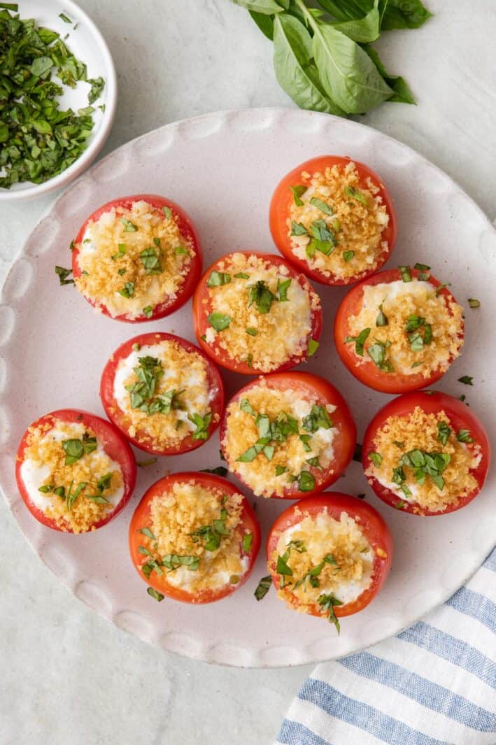 Goat Cheese Stuffed Tomatoes