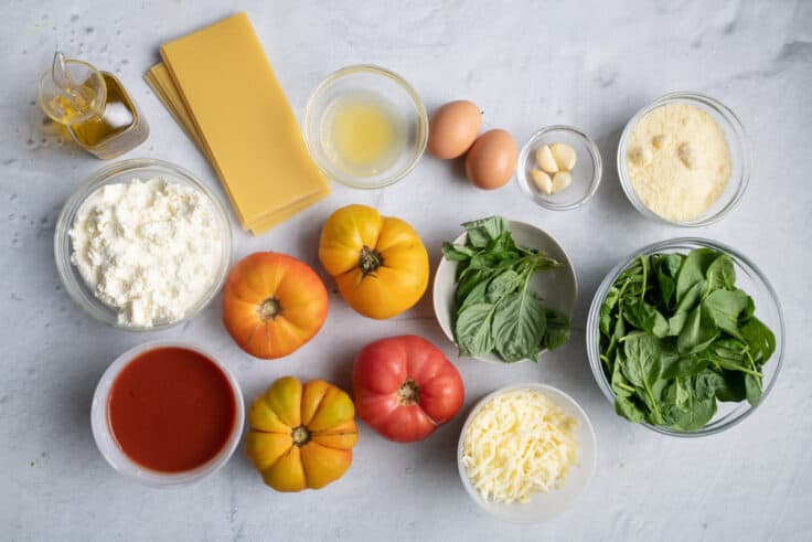 Heirloom Tomato Lasagna Recipe - Feel Good Foodie