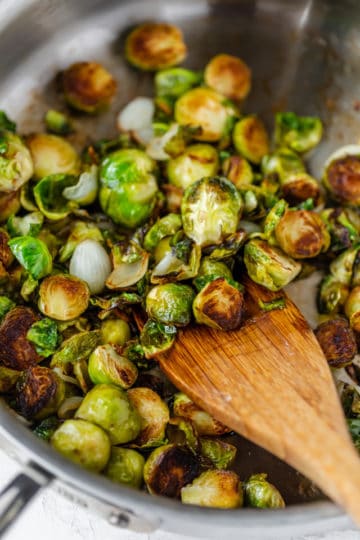 Pan Roasted Brussel Sprouts