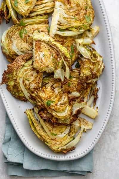Crisp Oven Roasted Cabbage - FeelGoodFoodie