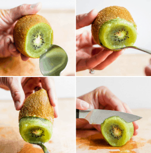 How to Cut a Kiwi [Step-by-Step Tutorial} - Feel Good Foodie