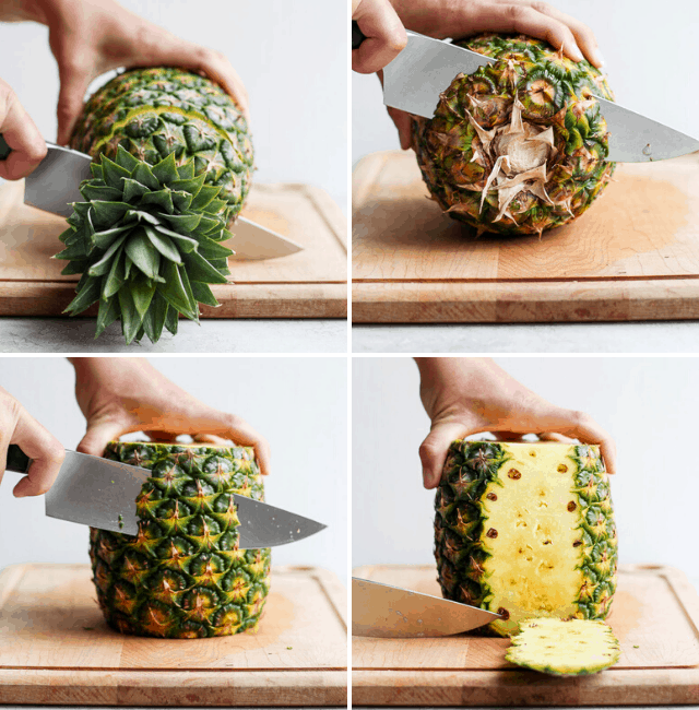 How To Cut A Pineapple Step by Step Tutorial FeelGoodFoodie How To Cut A Pineapple Step by Step Tutorial FeelGoodFoodie