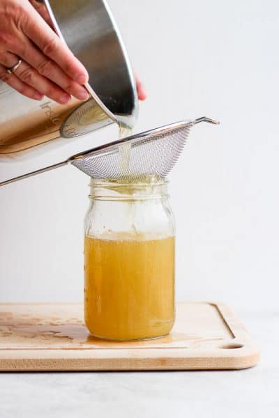 How to Make Chicken Stock {Stovetop & InstantPot} - Feel Good Foodie