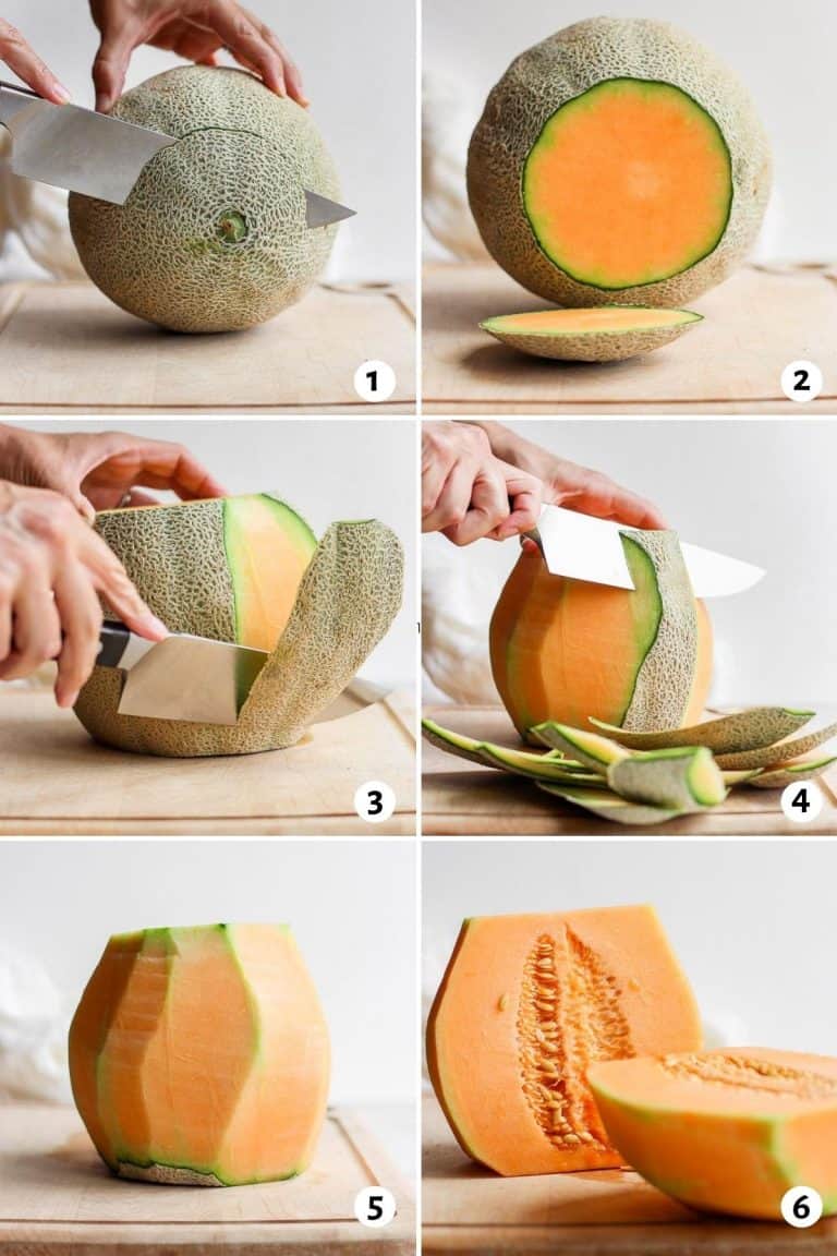 How to Cut a Melon [Step-by-Step Tutorial} - Feel Good Foodie