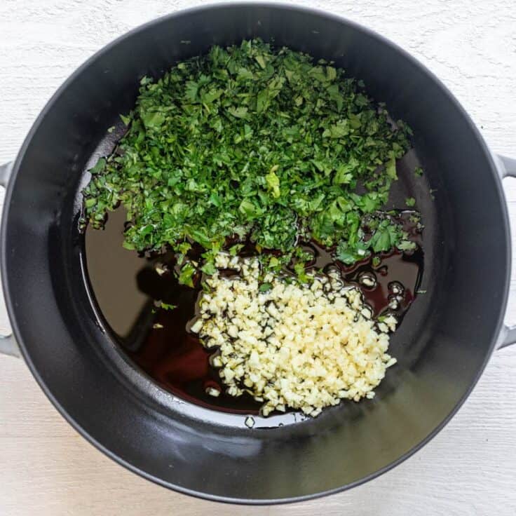 Authentic Lebanese Molokhia (Jute Leaf Stew)