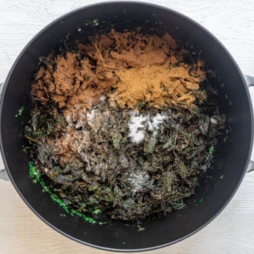 Authentic Lebanese Molokhia (Jute Leaf Stew)