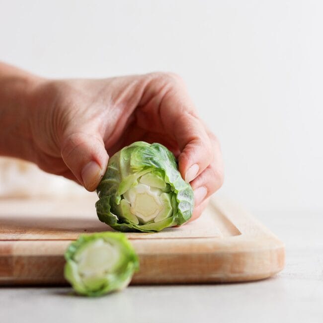 How to Cut Brussel Sprouts {3 Ways Step-by-Step Tutorial}
