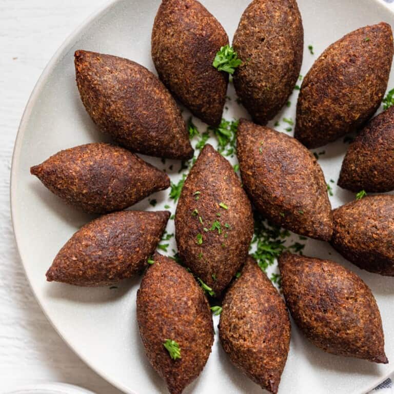 Lebanese Kibbeh Balls {Authentic Recipe} - Feel Good Foodie