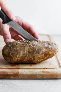 How to Bake a Potato {Step-By-Step Tutorial} - Feel Good Foodie