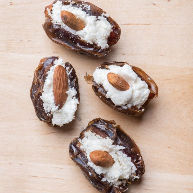 Stuffed Dates Recipe with 4 Stuffing Variations