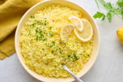 Easy Lemon Rice Recipe Made with Fresh Lemon
