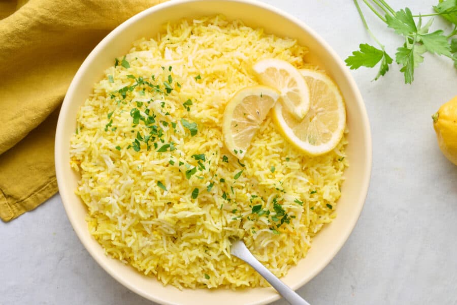 Easy Lemon Rice Recipe Made with Fresh Lemon