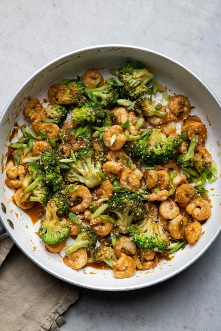 Shrimp and Broccoli Stir Fry {Best Sauce!} - Feel Good Foodie
