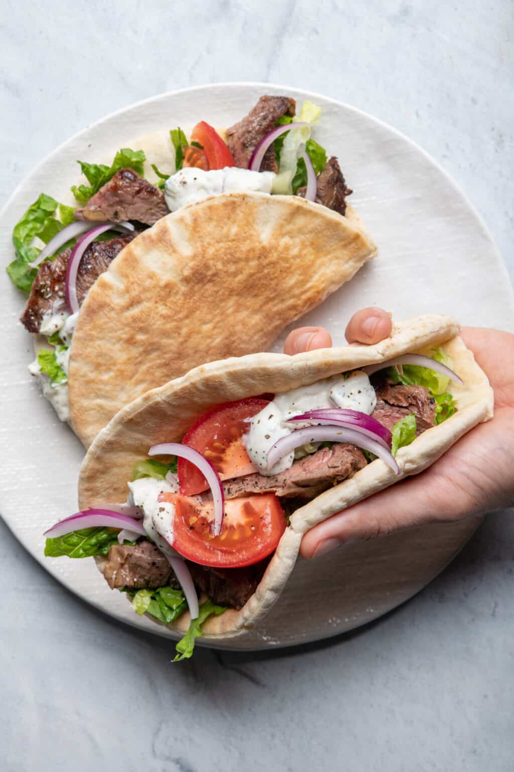 Steak Gyros {Easy Homemade Recipe} Steak Gyros - Feel Good Foodie