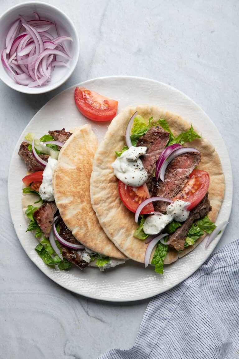 Steak Gyros {Easy Homemade Recipe} Steak Gyros - Feel Good Foodie