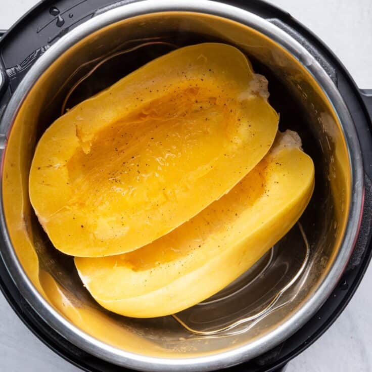 Instant Pot Spaghetti Squash {Quick 20 Min Recipe!}