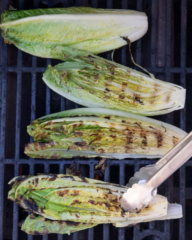 Grilled Romaine Lettuce Recipe 2 Minutes to Char