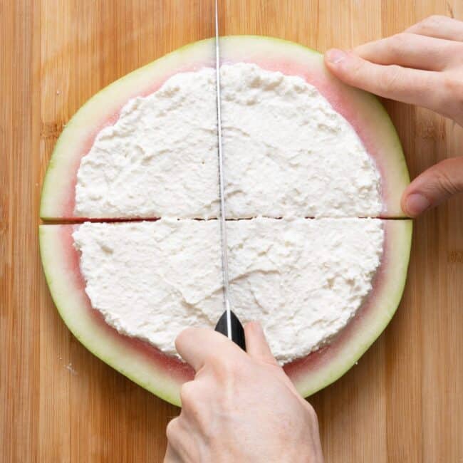 Watermelon Pizza Recipe with Fruit Topping
