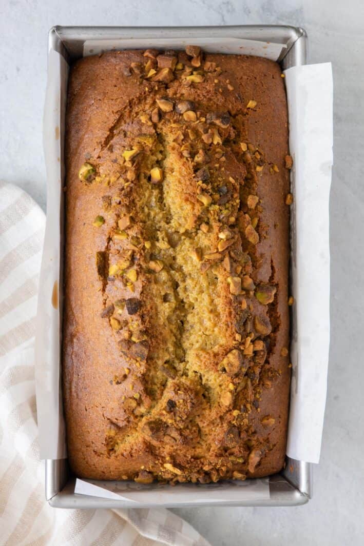 Pistachio Bread {With REAL Pistachios No Dye} - Feel Good Foodie