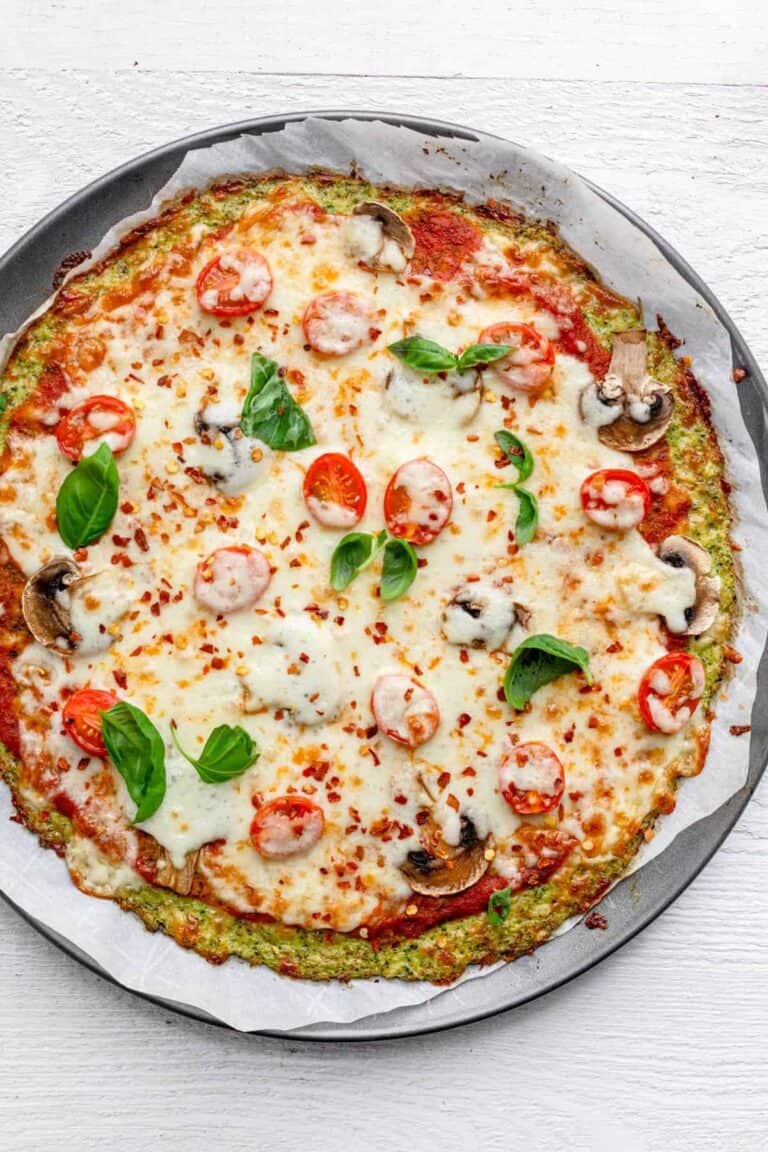 Broccoli Pizza Crust {Gluten Free Recipe} - Feel Good Foodie