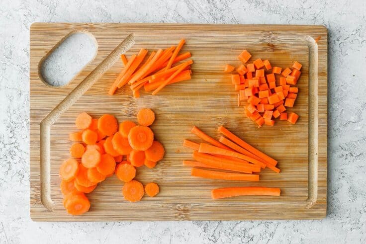 How to Cut Carrots (4 Ways Step-by-Step)