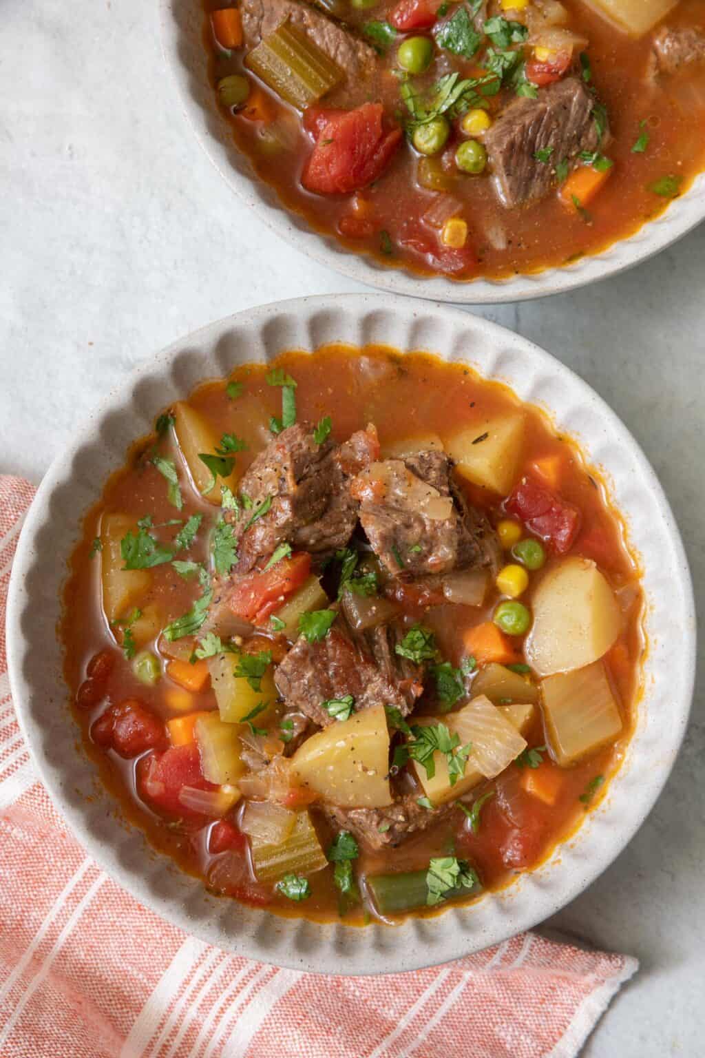 Vegetable Beef Soup Instant Pot