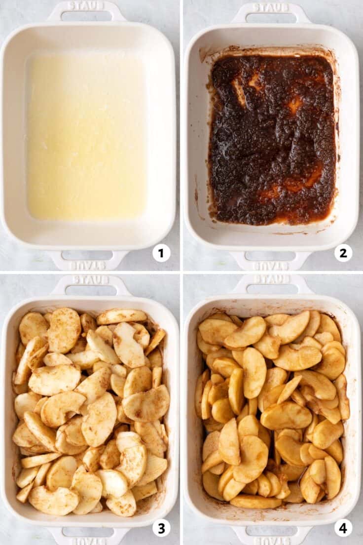 Brown Sugar Baked Apple Slices {With Ginger!} - Feel Good Foodie