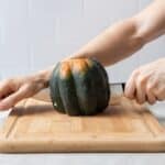 How to Cut Acorn Squash {5 Ways}