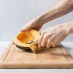 How to Cut Acorn Squash {5 Ways}