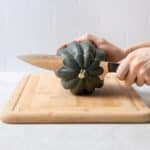 How to Cut Acorn Squash {5 Ways}