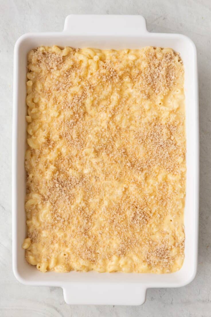 Baked Macaroni and Cheese Recipe with Crispy Topping