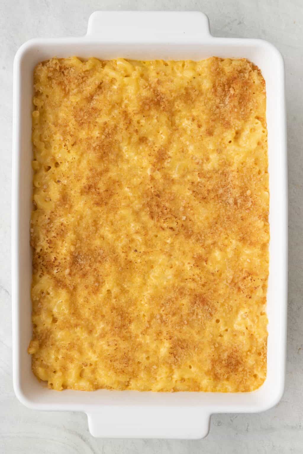 Baked Macaroni and Cheese Recipe with Crispy Topping