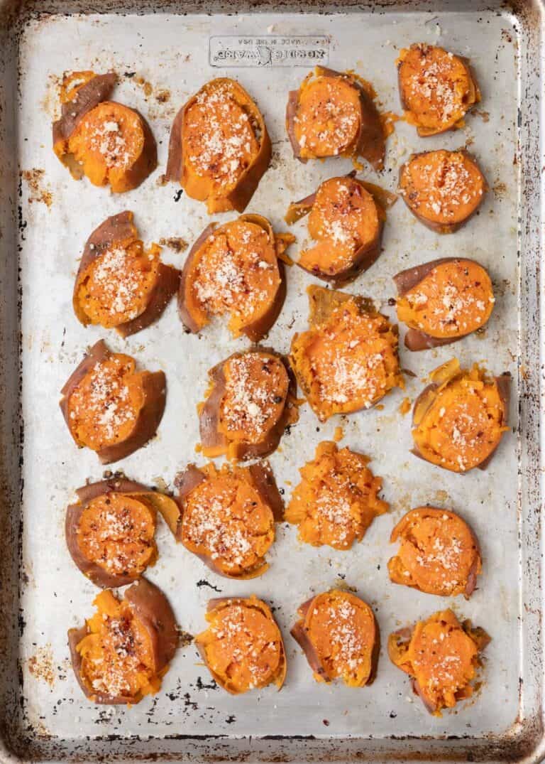 Crispy Smashed Sweet Potato Recipe 10 Min Prep