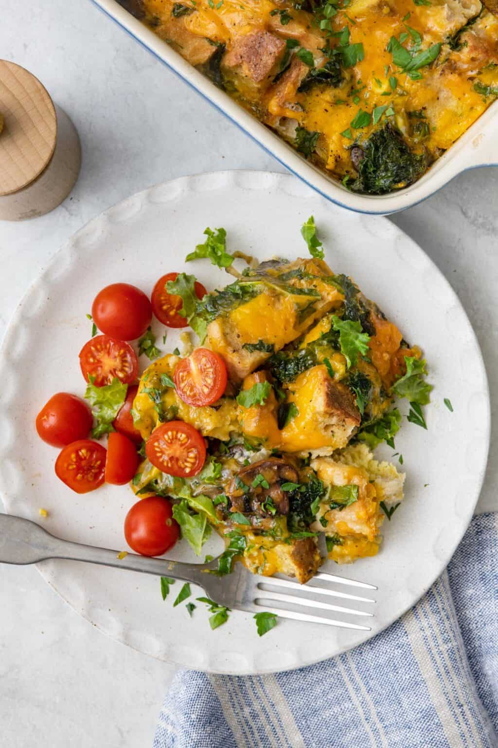 Cheesy Breakfast Egg Strata Recipe