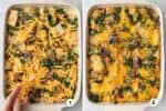 Cheesy Breakfast Egg Strata {Kale & Mushrooms} - Feel Good Foodie