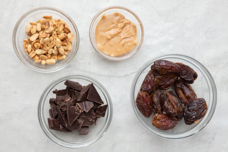 4 Ingredient Date Snickers {TikTok Recipe} - Feel Good Foodie