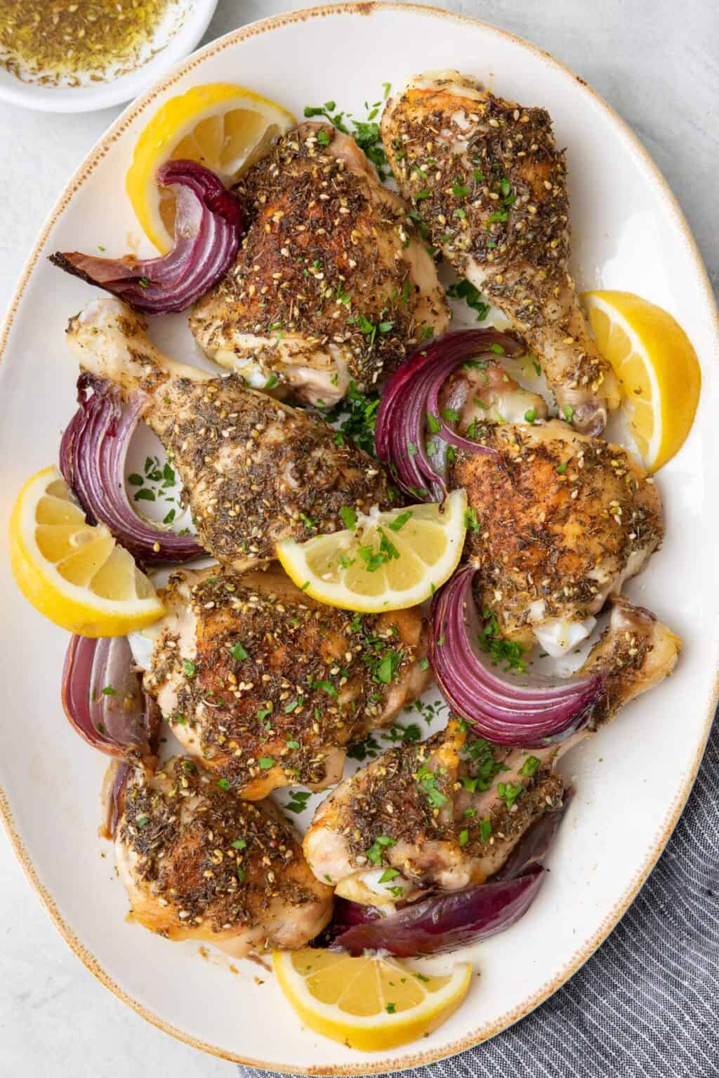 Za'atar Chicken {Oven Roasted Recipe}