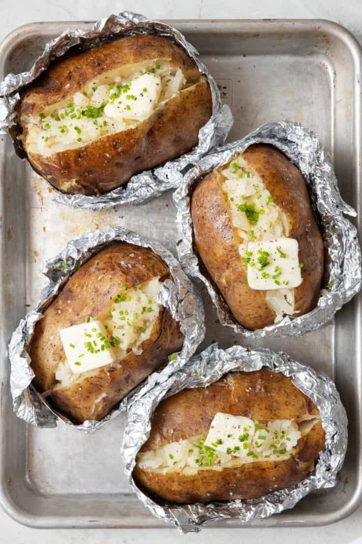 Baked Potatoes on the Grill