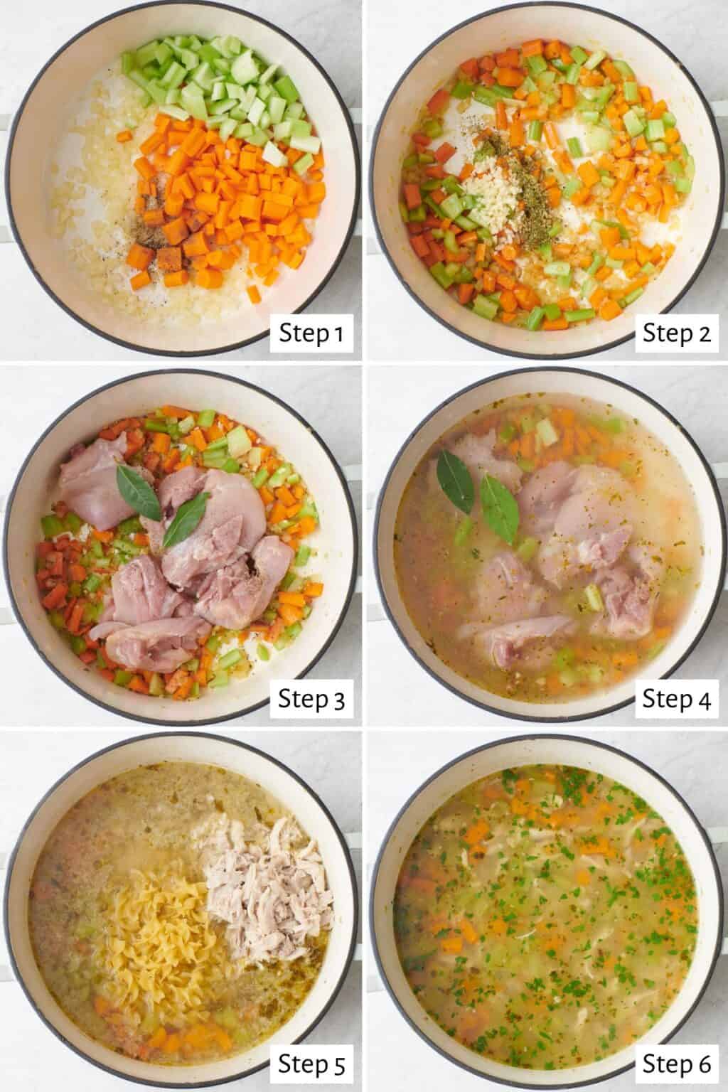 Chicken Noodle Soup {Egg Noodle Recipe} - Feel Good Foodie