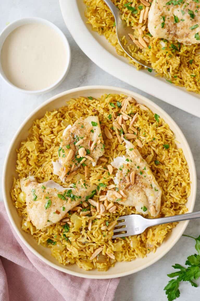 Sayadieh Recipe {Lebanese Rice & Fish Recipe}