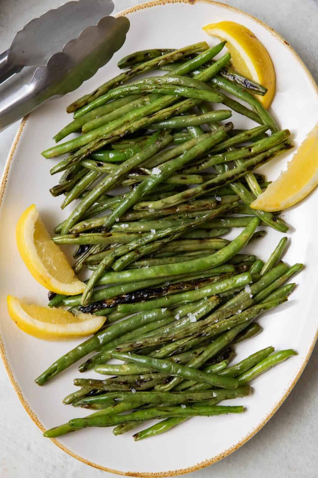 Fresh Grilled Green Beans - Feel Good Foodie