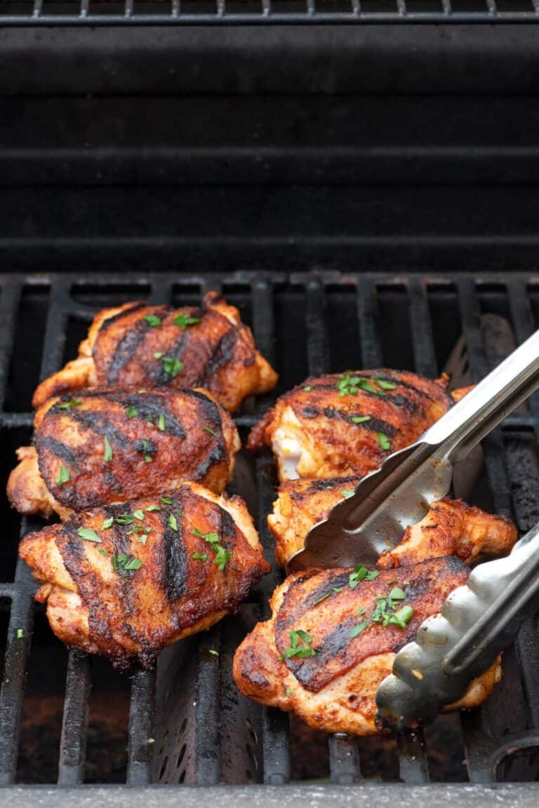 Easy Grilled Chicken Thigh Recipe {BBQ Dry Rub}