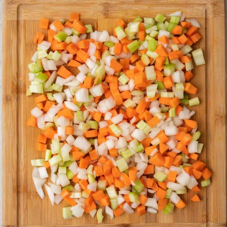Mirepoix Recipe {Carrots, Onion & Celery Mix}
