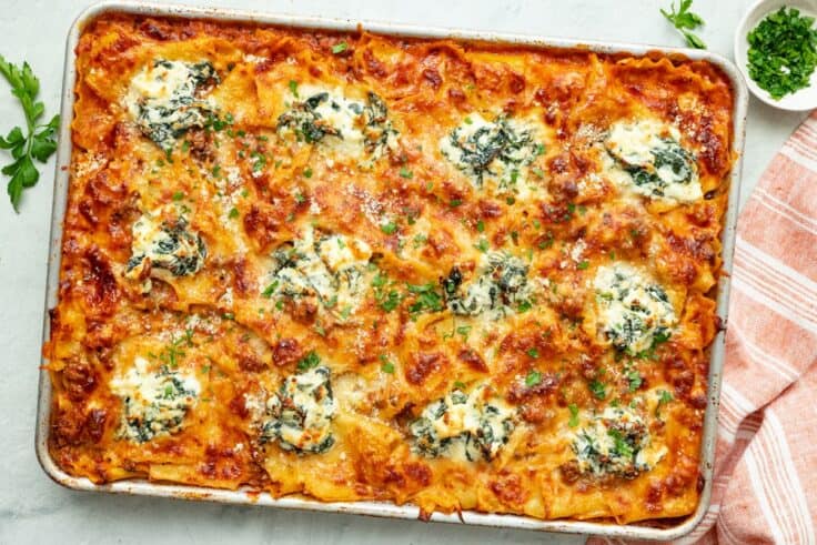 Sheet Pan Lasagna Recipe {Easy Method}