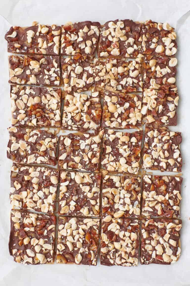 Chocolate Covered Toffee {5 Simple Ingredients!} - Feel Good Foodie