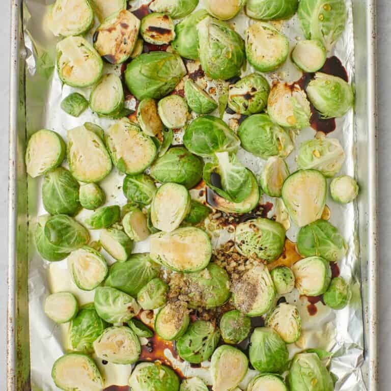 Easy Roasted Balsamic Brussel Sprout