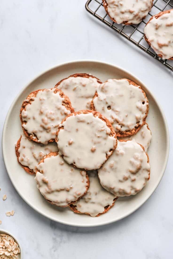 Iced Oatmeal Cookies {Better Than Store Bought} - Feel Good Foodie