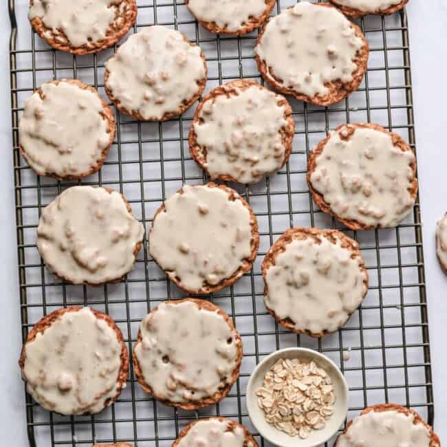 Iced Oatmeal Cookies {Better Than Store Bought}
