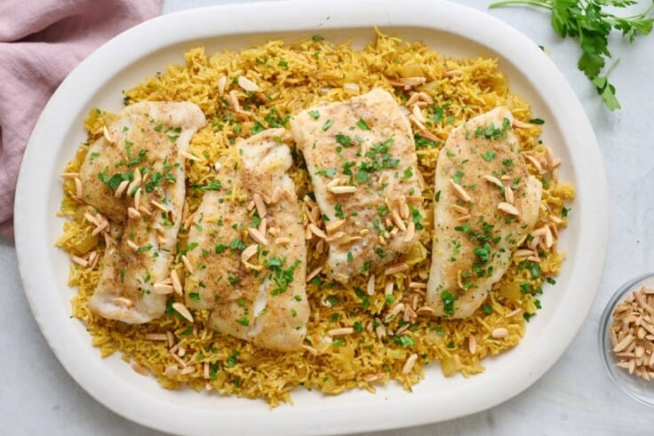 Sayadieh Recipe {Lebanese Rice & Fish Recipe}